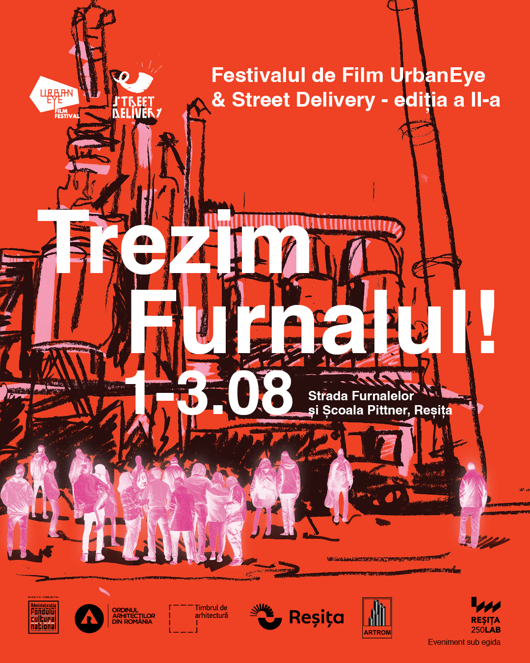 ”Trezim Furnalul!”: Street Delivery și UrbanEye merg la Reșița